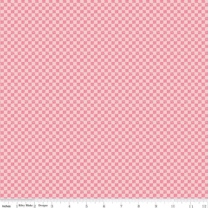 Check Please! 1/4" Tone-on-Tone Check Sugar Pink – The Quilter's Crossing
